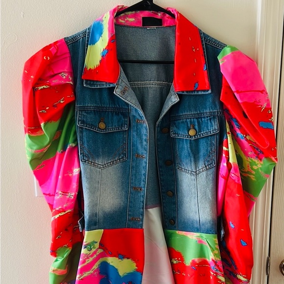 Jackets & Coats | Im Selling A Bold Color Jean Jacket With A Small ...
